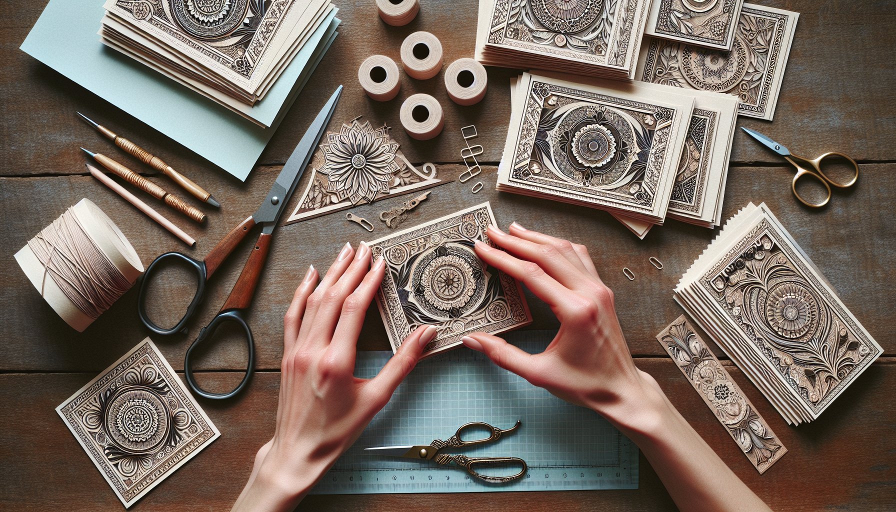 How to Make Flat Notecard Set with Patterned Back | The Craft Chronicle